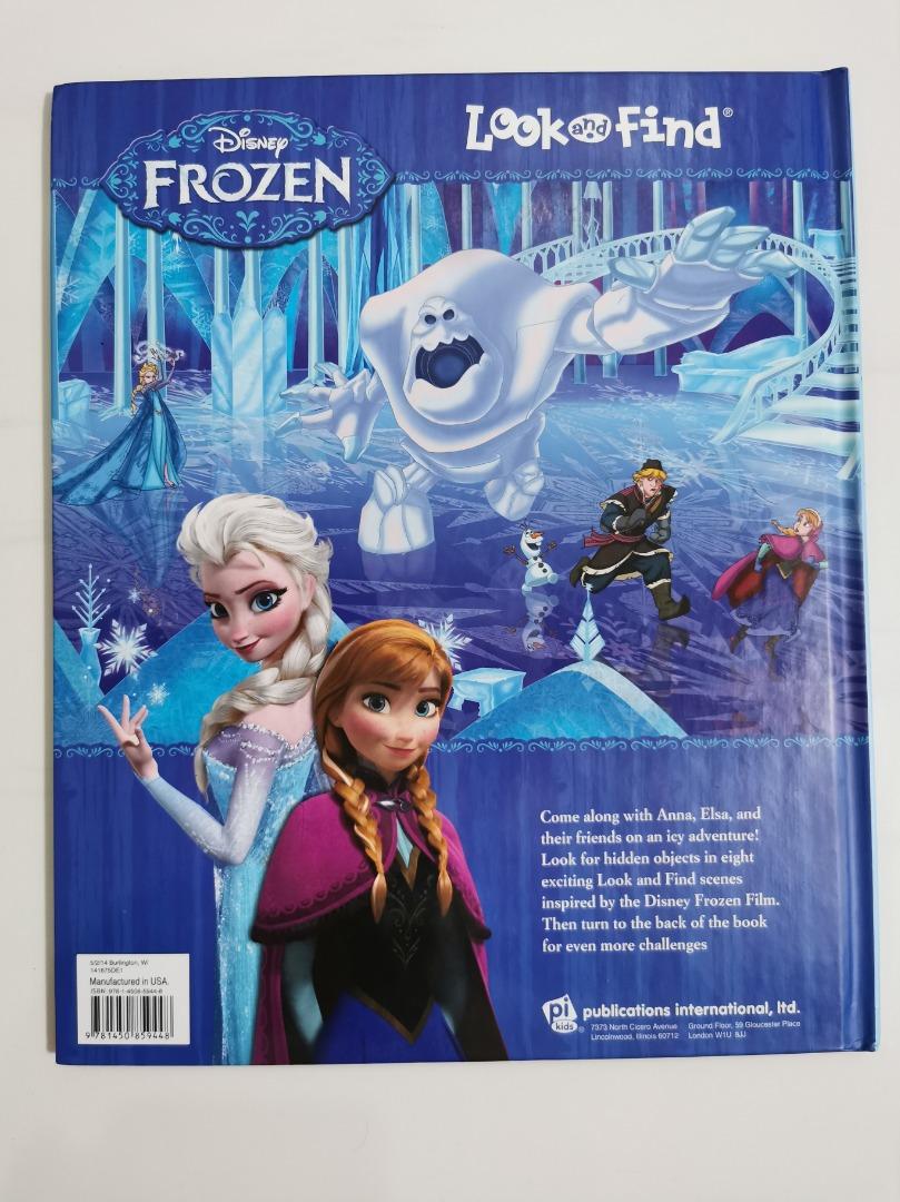 Disney Frozen Look & Find children activity book, Hardcover, Hobbies ...