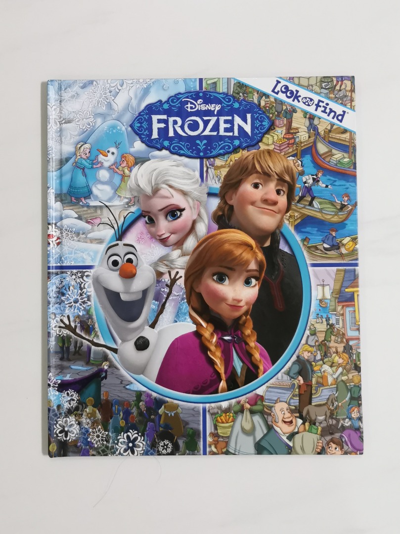Disney Frozen Look & Find children activity book, Hardcover, Hobbies ...