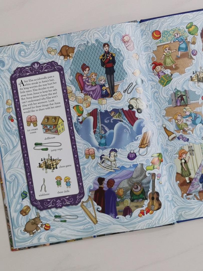 Disney Frozen Look & Find children activity book, Hardcover, Hobbies ...