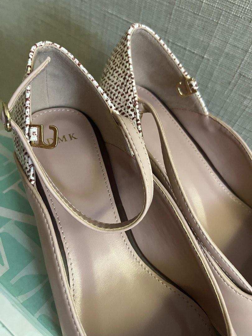 DMK Shoe Cream Color, Women's Fashion, Footwear, Heels on Carousell