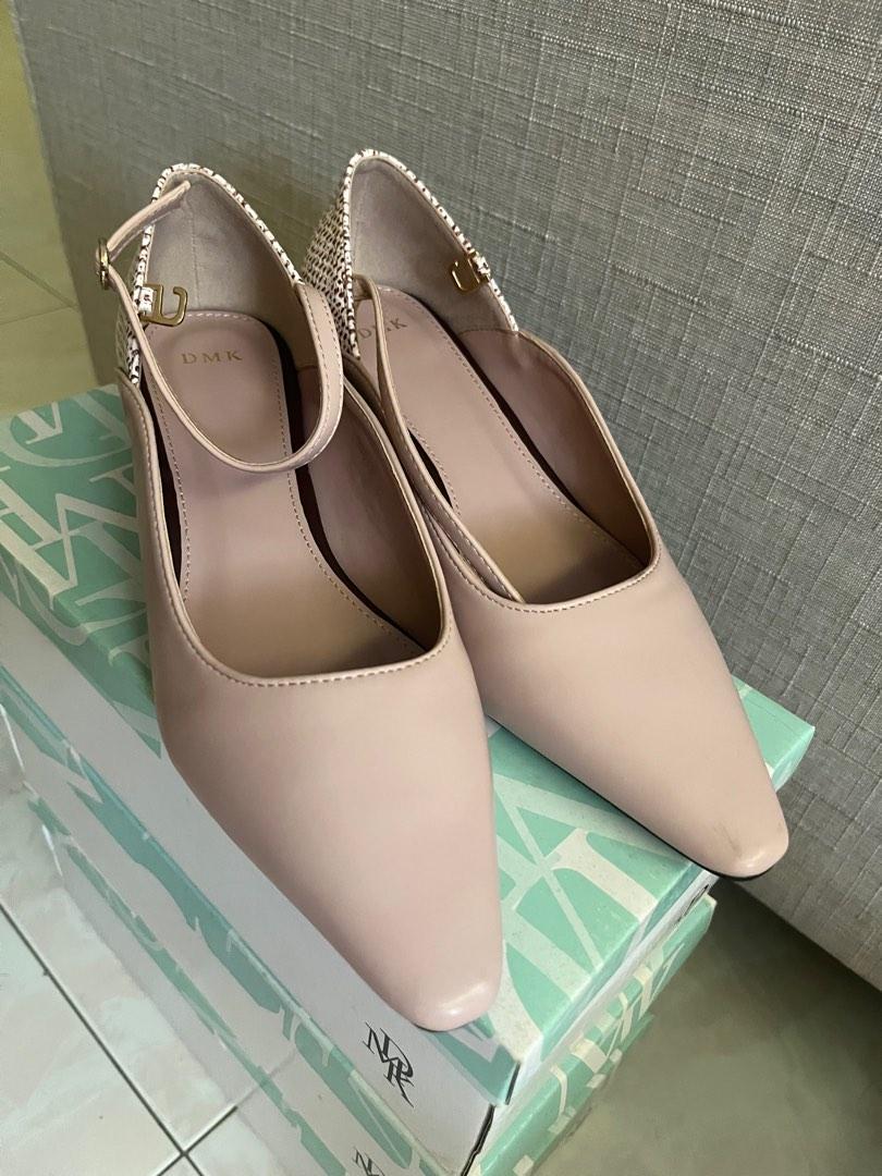 DMK Shoe Cream Color, Women's Fashion, Footwear, Heels on Carousell