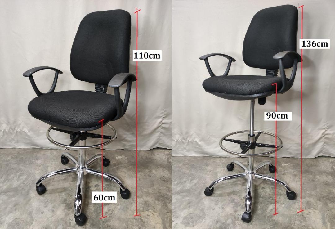 Drafting chair | office chair | teller chair, Furniture & Home Living ...