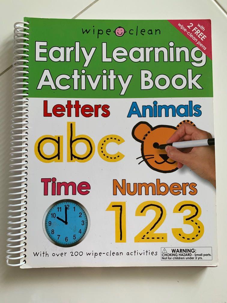 Early Learning Activity Book : Wipe & Clean, Hobbies & Toys, Books ...