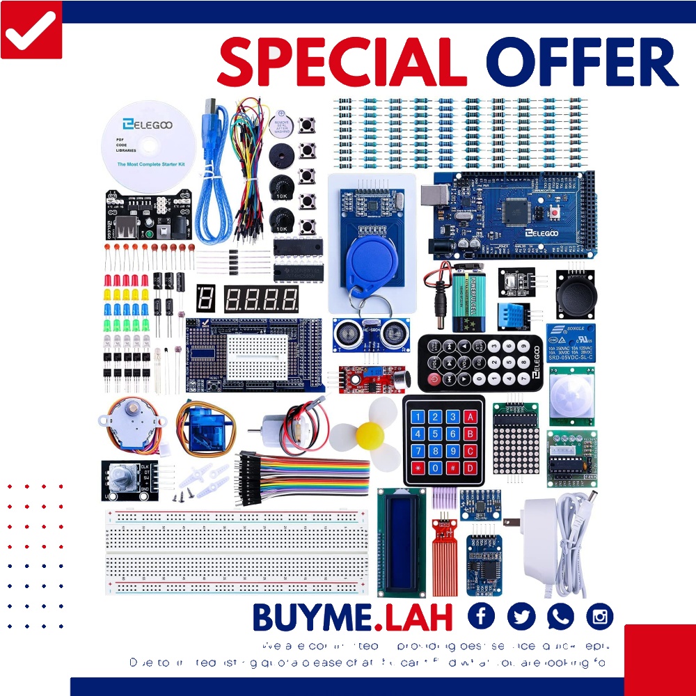 ELEGOO Mega 2560 Project The Most Complete Ultimate Starter Kit w ...