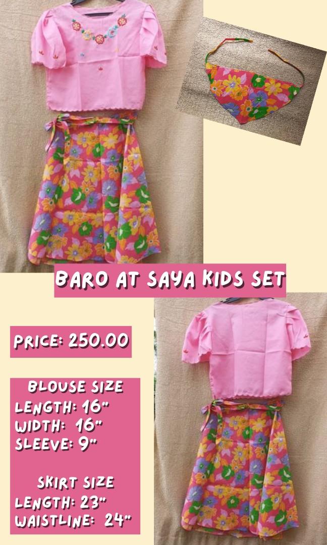 Filipiniana Baro at Saya, Women's Fashion, Dresses & Sets, Traditional ...