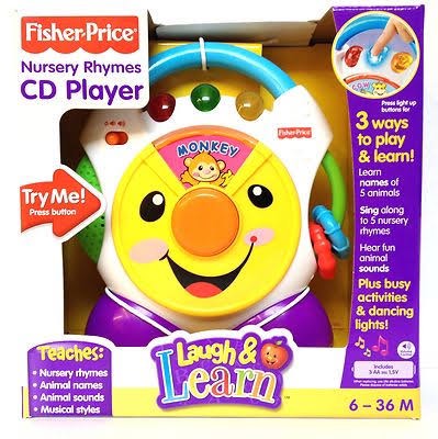 Fisher Price Laugh & Learn Nursery Rhymes CD Player toy for baby infant ...