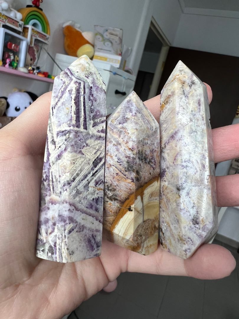 Fluorite root towers, Women's Fashion, Jewelry & Organisers, Precious ...