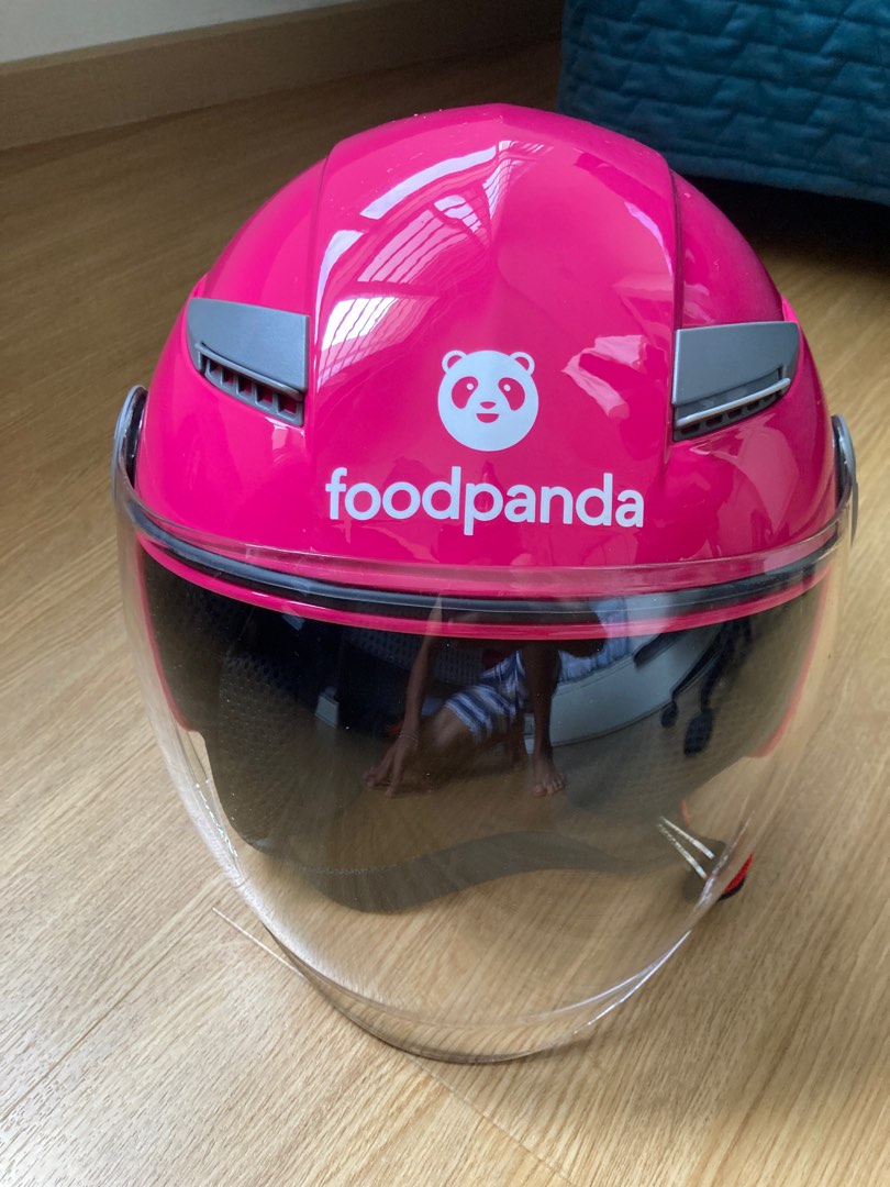 Foodpanda Helmet, Motorcycles, Motorcycle Apparel on Carousell