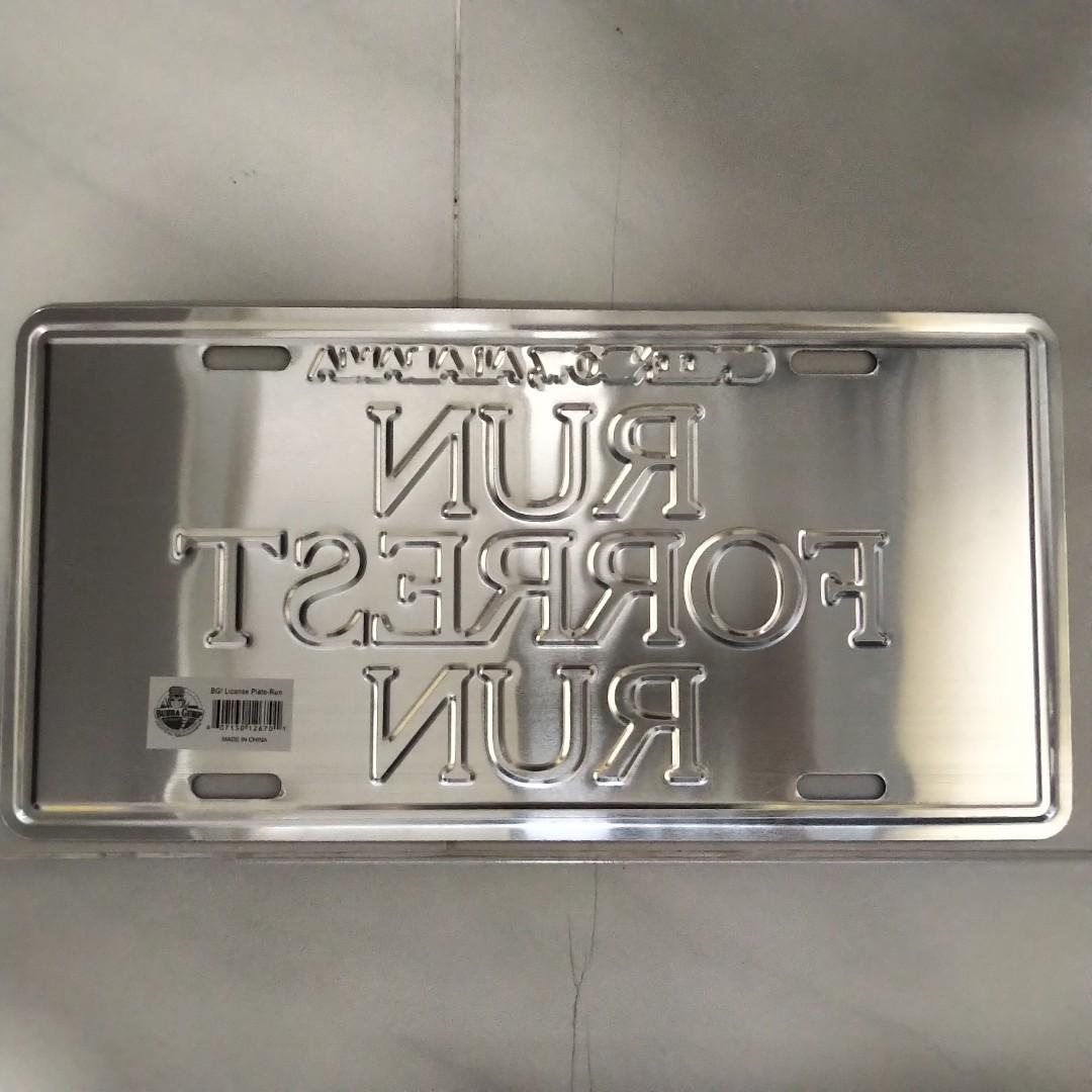 Forrest Gump "Run, Forrest, Run" Licence Plate, Everything Else on ...