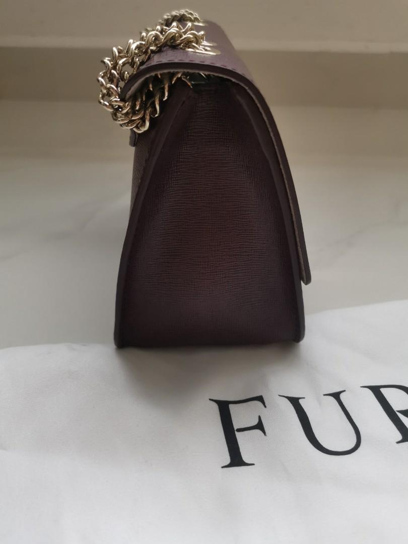 Furla metropolis mini in maroon, Women's Fashion, Bags & Wallets ...