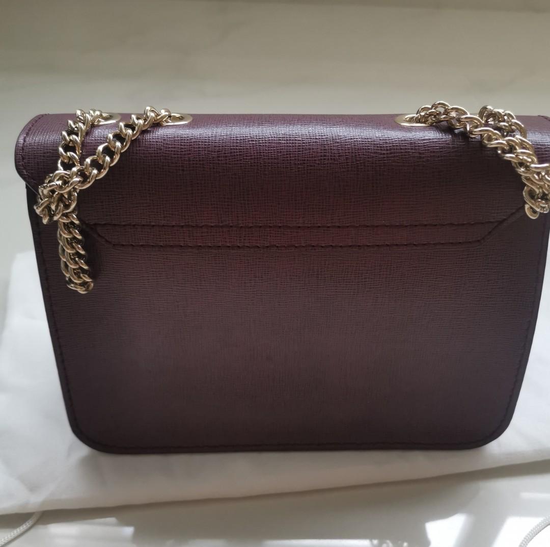 Furla metropolis mini in maroon, Women's Fashion, Bags & Wallets ...