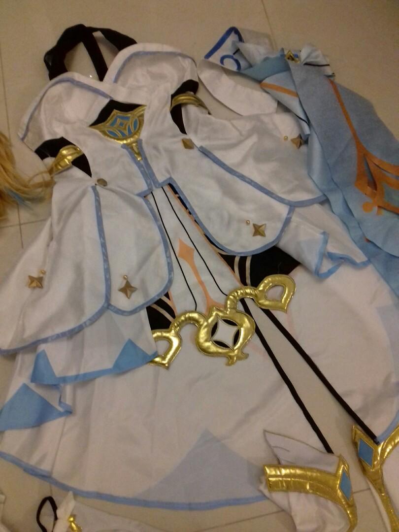 Lumine Genshin Impact Cosplay full set with wig, Women's Fashion ...