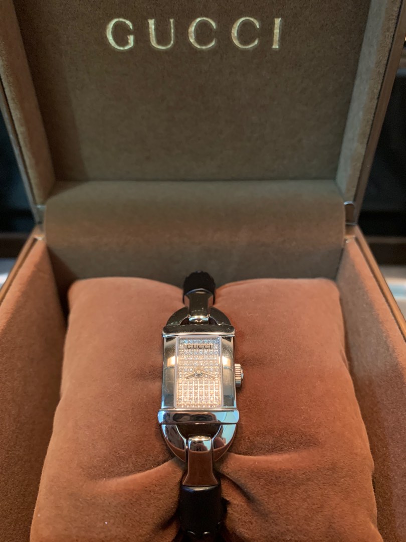 Gucci Bamboo Diamond Face Watch, Women's Fashion, Watches & Accessories ...