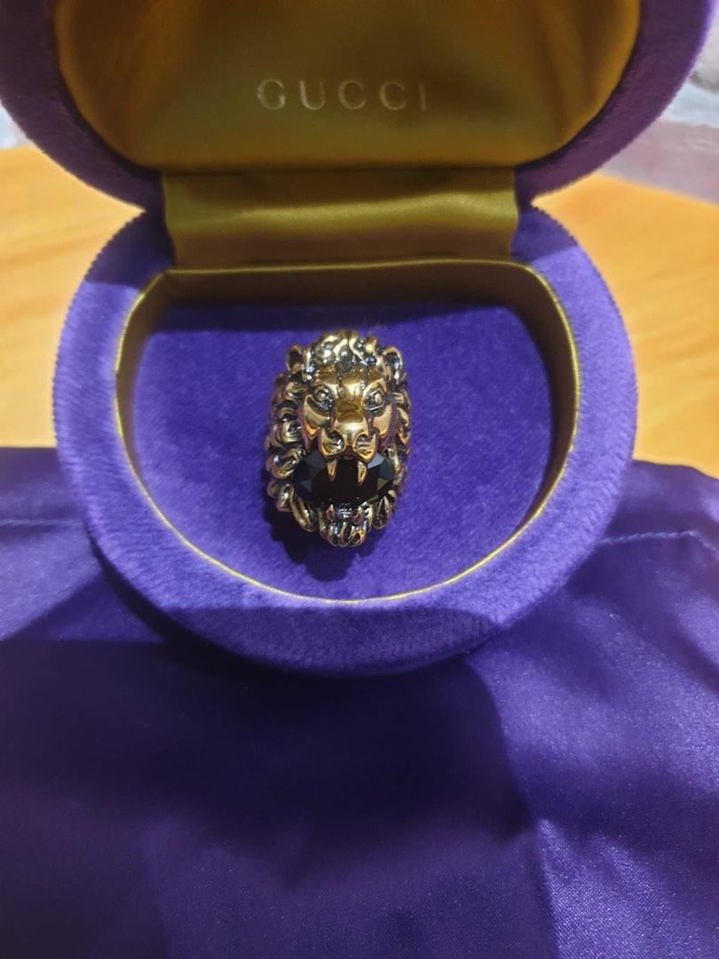 Gucci Lion head ring- authentic , Women's Fashion, Jewelry & Organisers ...