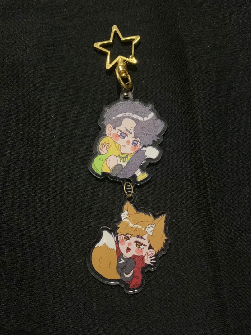 Haikyuu!! SakuAtsu Sakusa Atsumu Fanmade Back-to-Back Keyring by @yuran ...