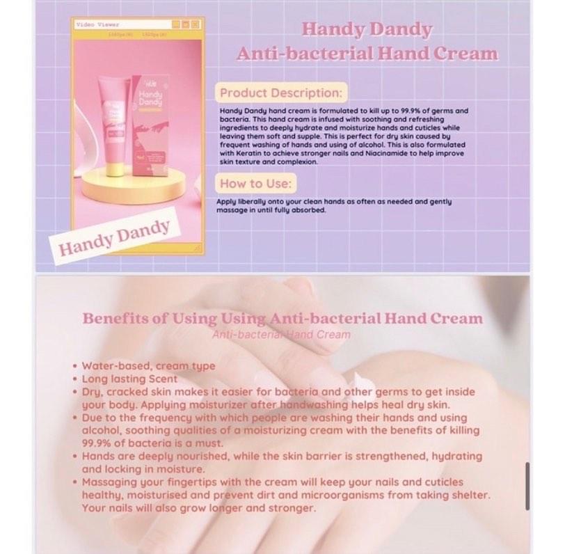 Handy Dandy hand cream, Beauty & Personal Care, Hands & Nails on Carousell