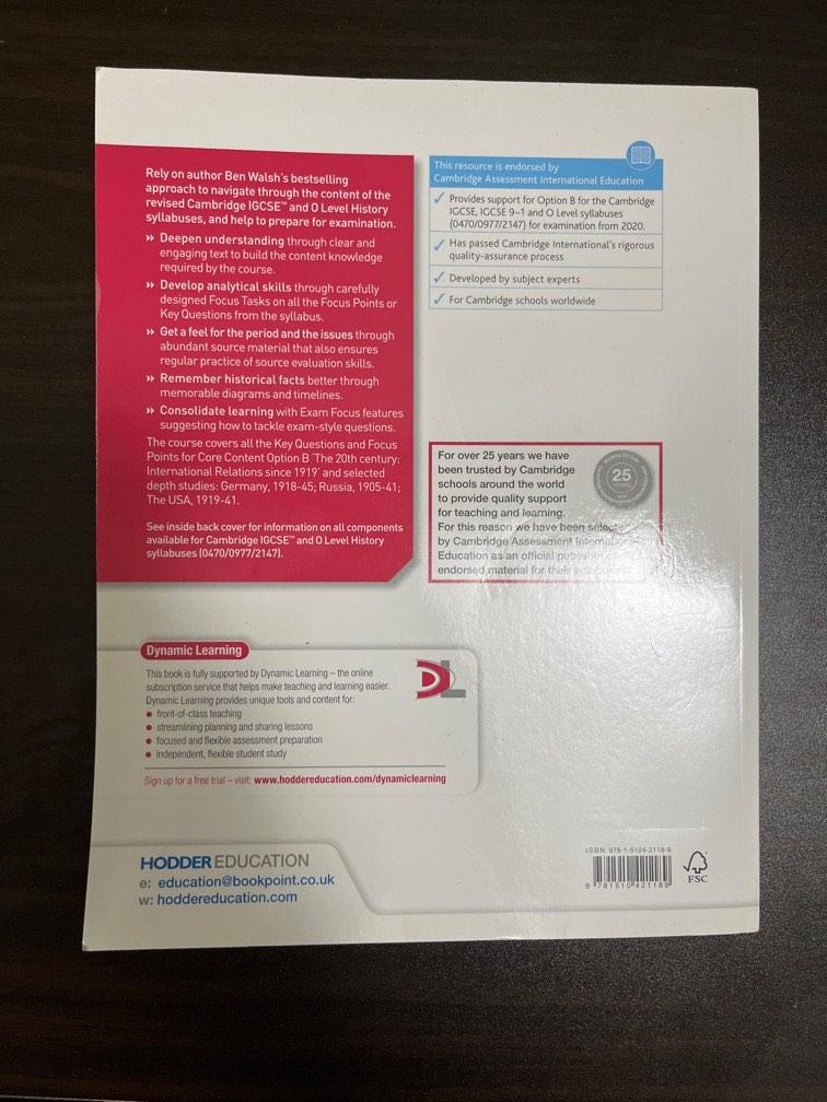 history textbook o level, Hobbies & Toys, Books & Magazines, Textbooks ...