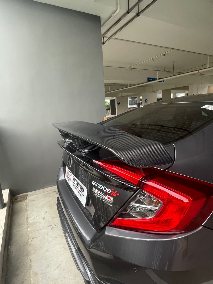 Honda Civic FC Varis CF Spoiler, Car Accessories, Accessories on Carousell