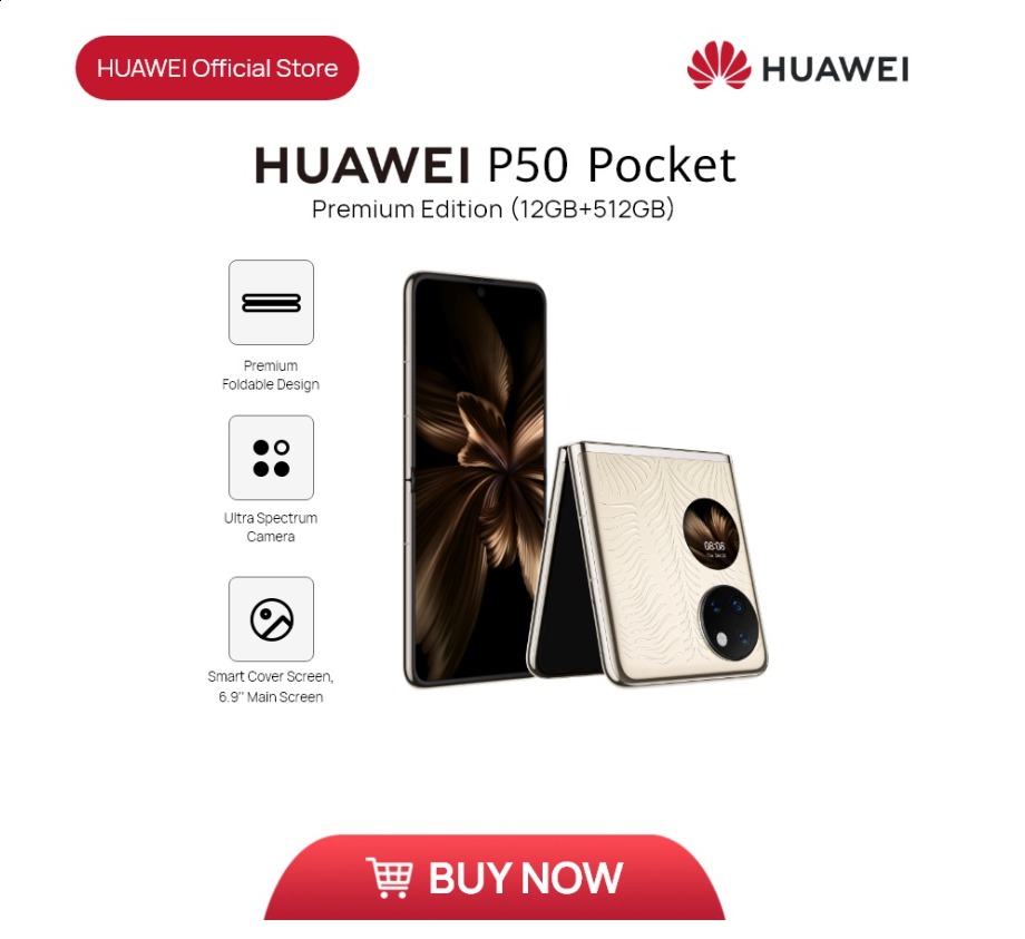 HUAWEI P50 Pocket Premium Edition Smartphone, Mobile Phones & Gadgets ...