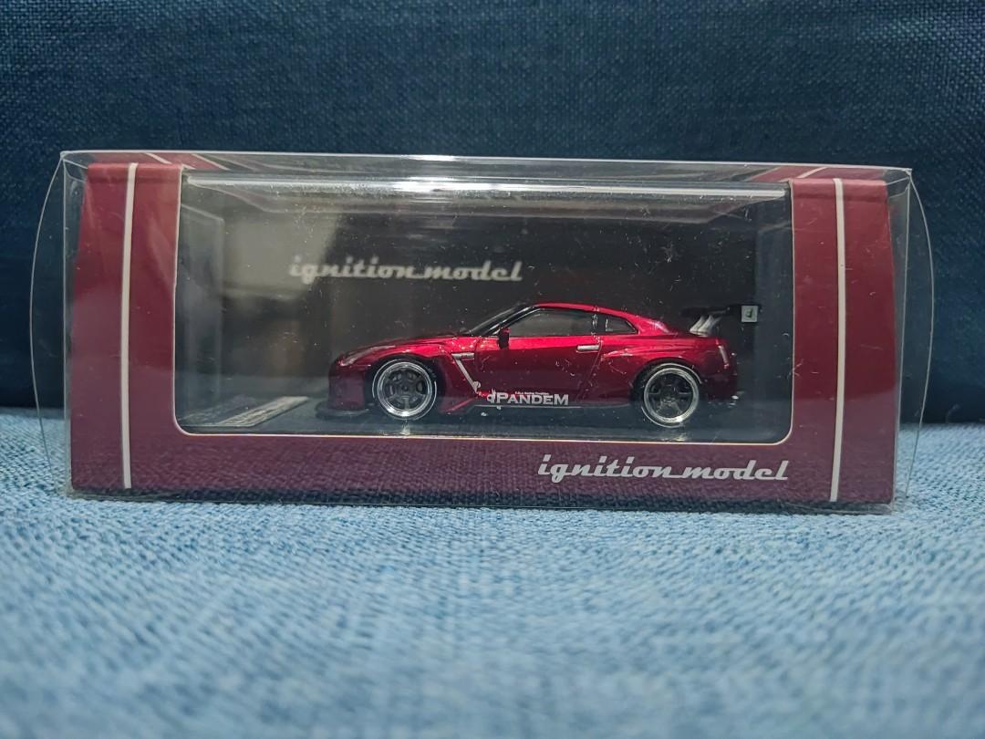 IGNITION MODEL 1/64 PANDEM NISSAN R35 GT-R RED METALLIC 1399, Hobbies ...