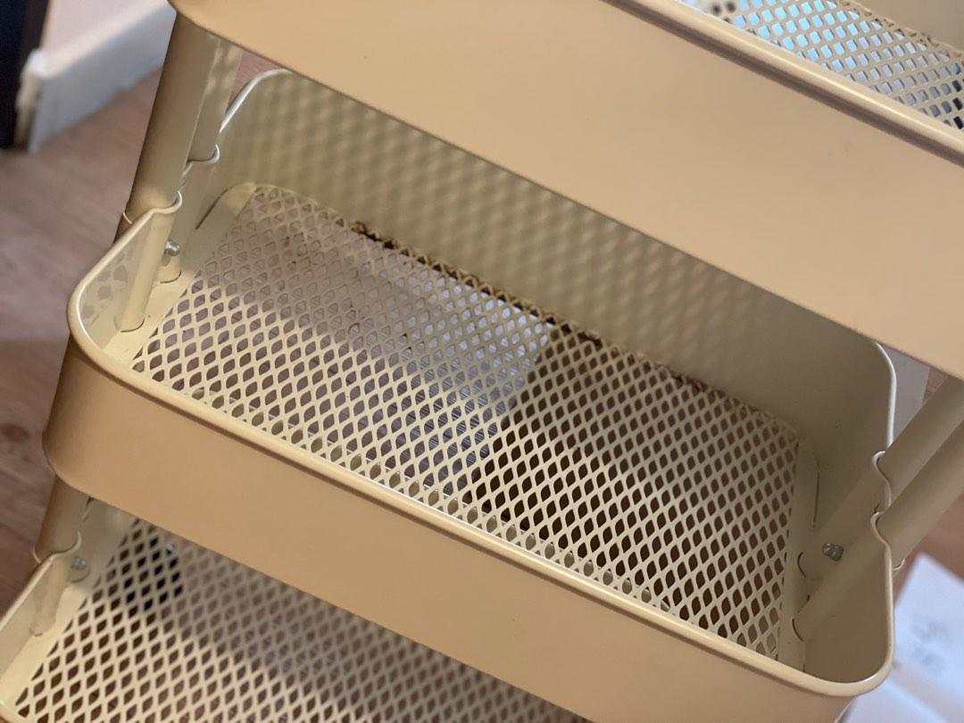 IKEA 3 tier steel rack, Furniture & Home Living, Furniture, Shelves ...