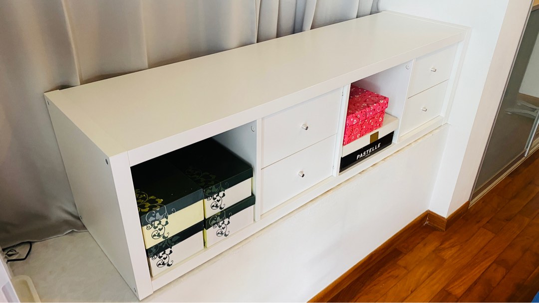 Ikea Kallax shelves 4 blocks, Furniture & Home Living, Furniture ...