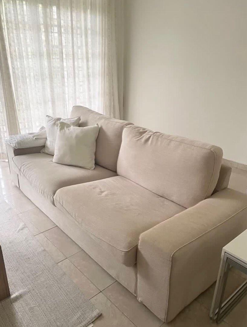 IKEA Kivic 3 seater sofa, Furniture & Home Living, Furniture, Sofas on ...