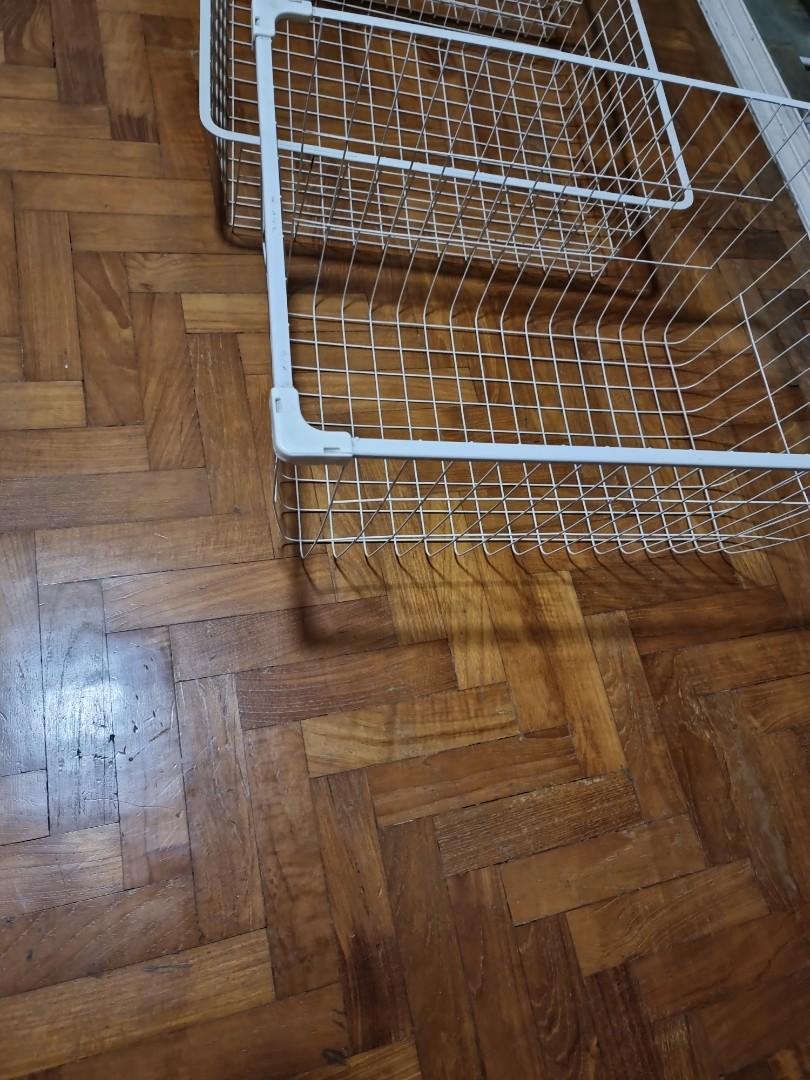 Ikea metal baskets, Furniture & Home Living, Home Improvement ...