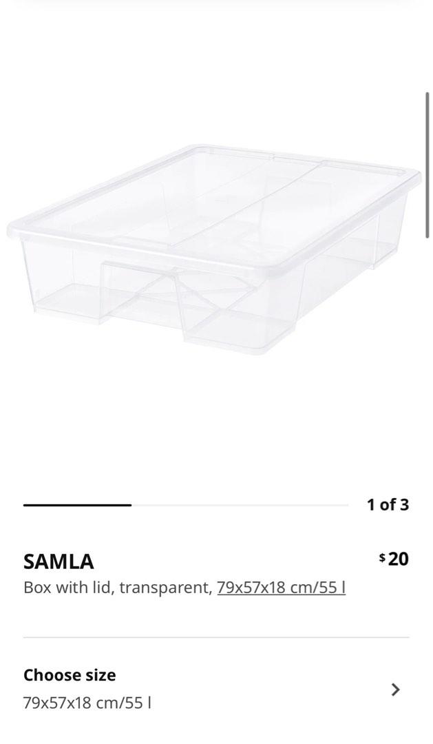 IKEA Samla Containers, Furniture & Home Living, Furniture, Other Home Furniture on Carousell