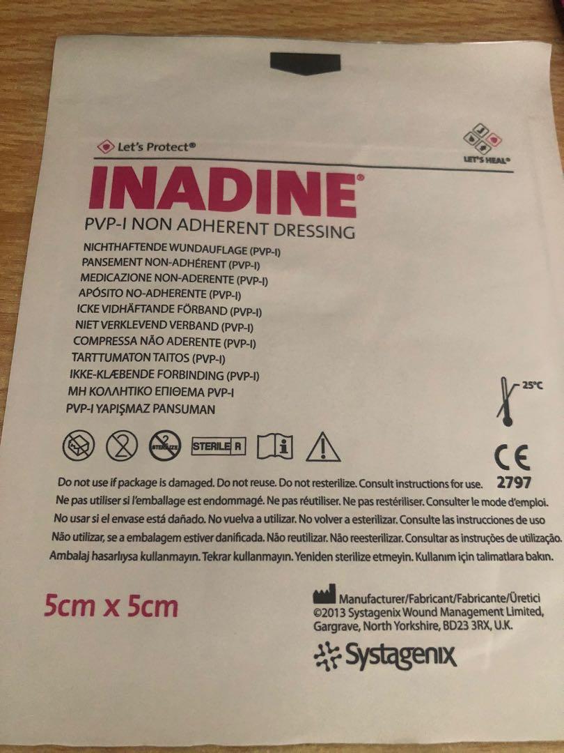 INADINE Dressing, Health & Nutrition, Medical Supplies & Tools on Carousell