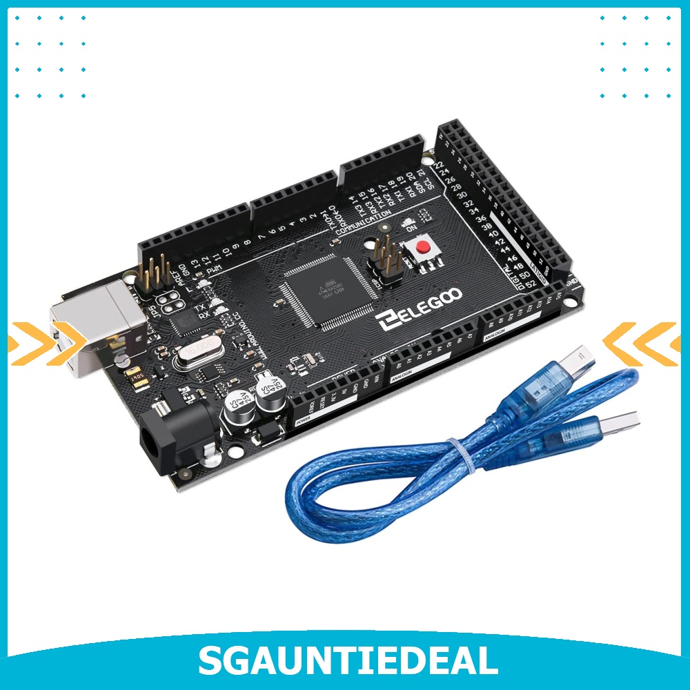 (instock) ELEGOO MEGA 2560 R3 Board ATmega2560 ATMEGA16U2 + USB Cable ...