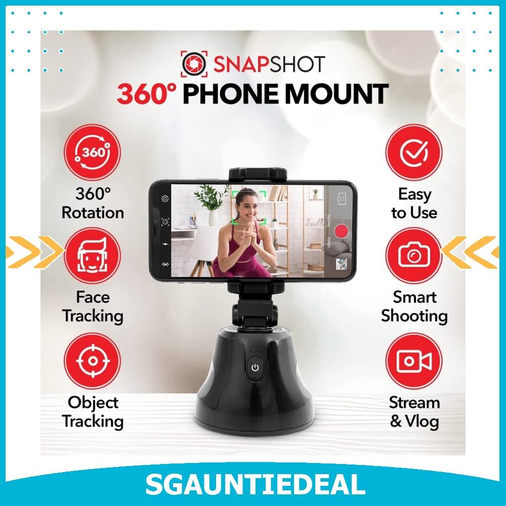 (instock) Snapshot Shelfystand 360 - Auto-Tracking Cell Phone Holder ...