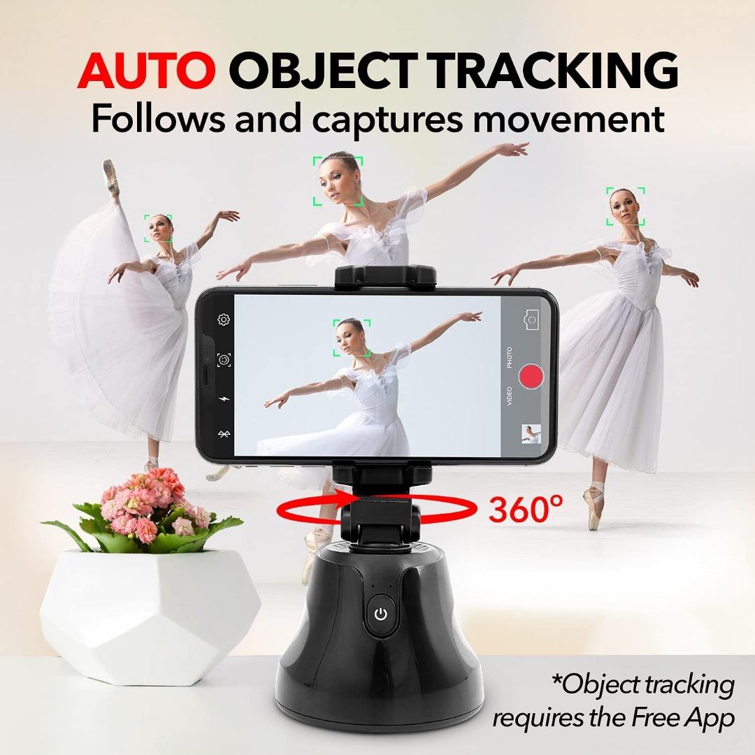 (instock) Snapshot Shelfystand 360 - Auto-Tracking Cell Phone Holder ...