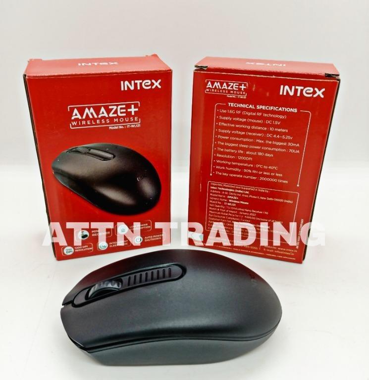 INTEX AMAZE+ WIRELESS MOUSE IT-WL121, Computers & Tech, Parts ...
