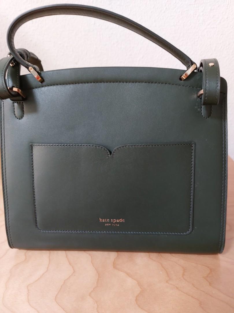 Kate Spade Romy Satchel Green, Luxury, Bags & Wallets on Carousell