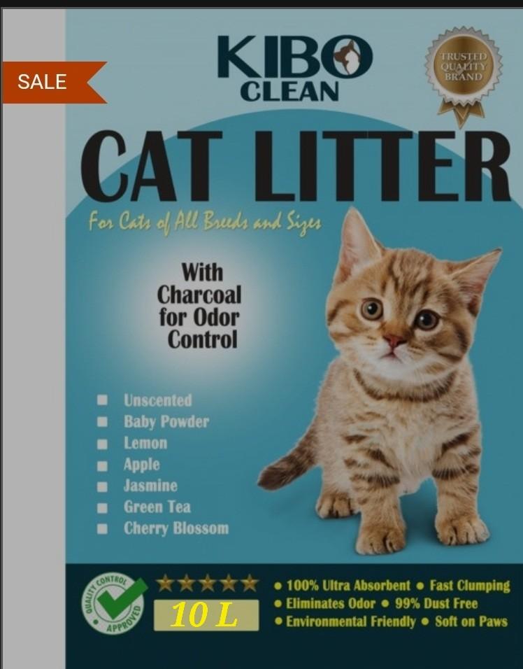 Kibo cat litter with charcoal 10L 300@, Pet Supplies, Homes & Other Pet ...