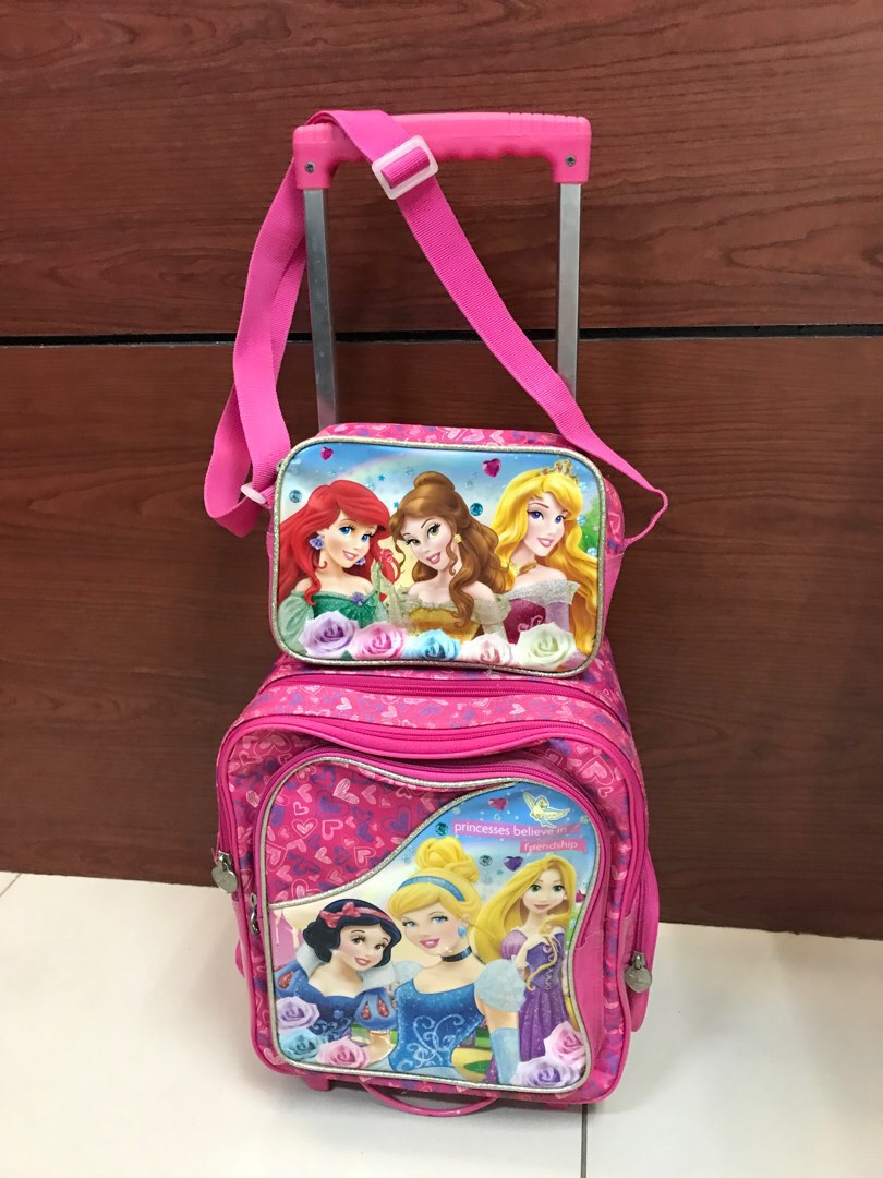 Kids Disney Princess Trolley Bag, Hobbies & Toys, Stationary & Craft ...