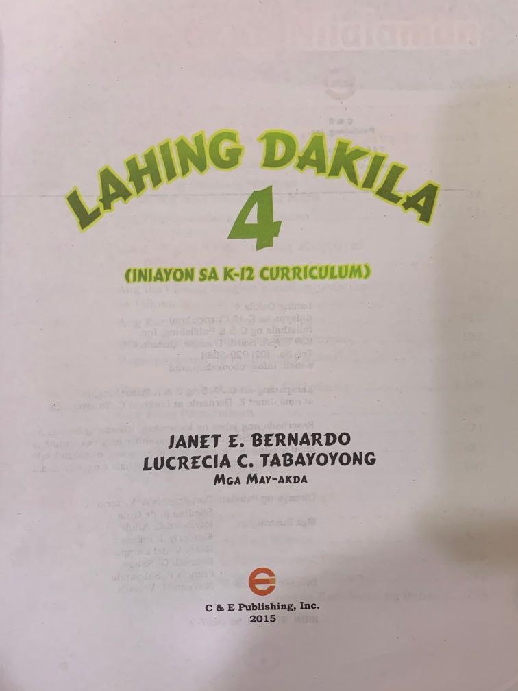 Lahing Dakila by Janet E. Bernardo and Lucrecia C. Tabayoyong, Hobbies ...