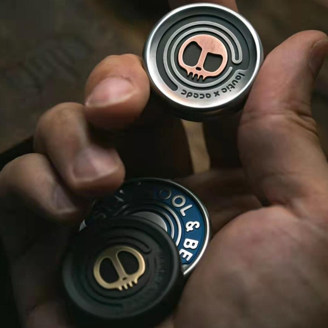 Lautie ACEDC Metal Coin Shape Hand Push Slider | Lautie ACEDC Milk Coin ...