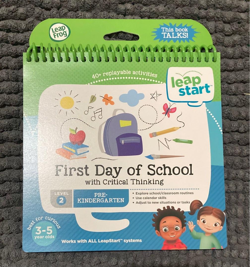 leapfrog leap start preschool activity book - first day of school and ...