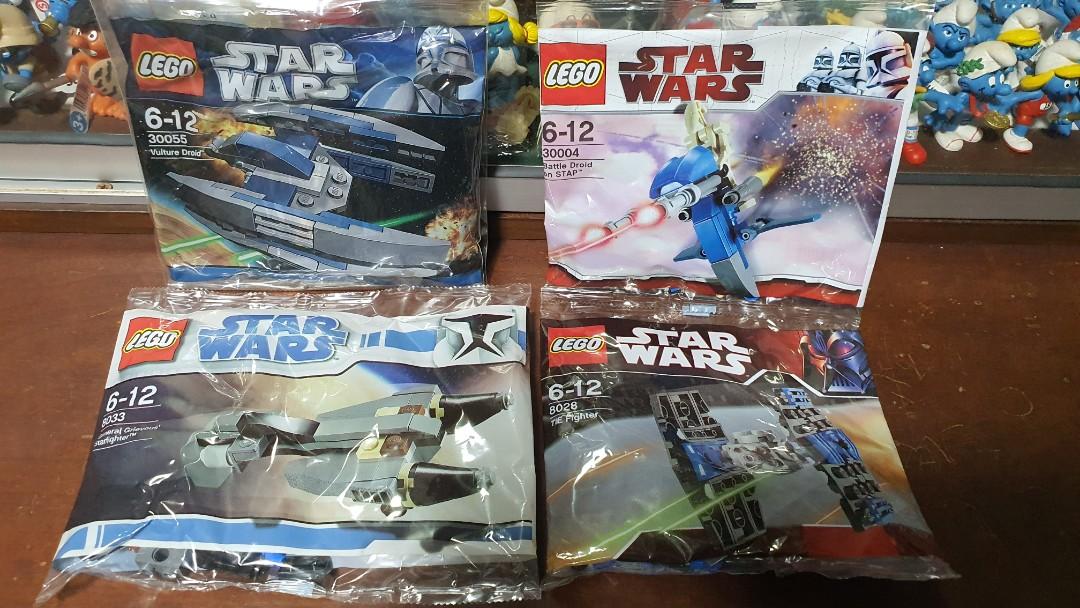 Lego Starwars polybag Battle Droid, General Grievous, Vulture Droid ...