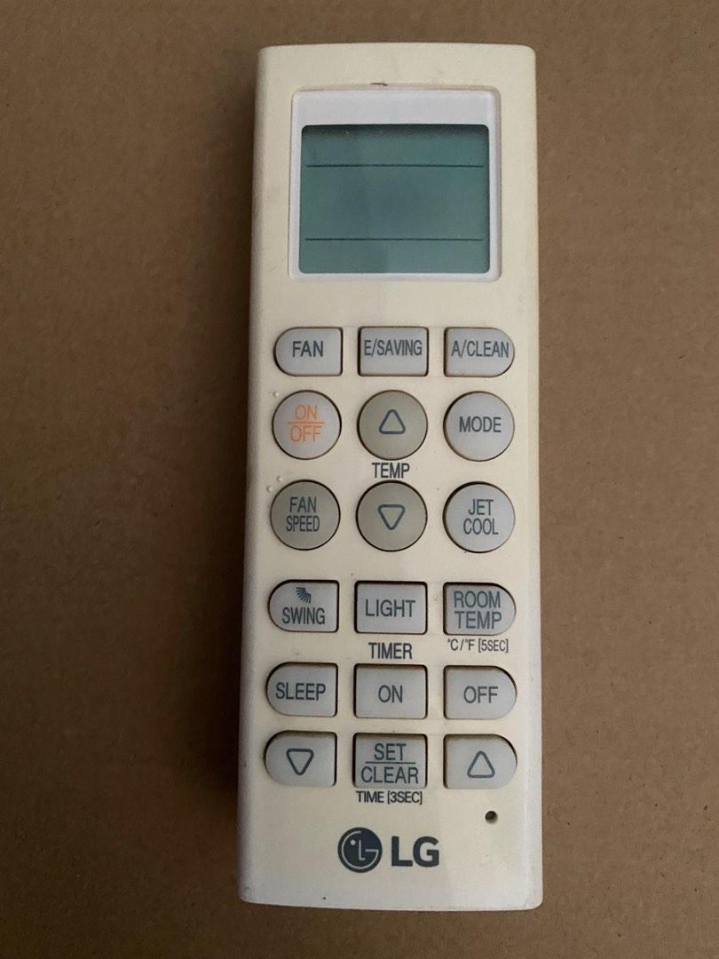 LG Aircon Remote Control, TV & Home Appliances, Air Conditioners ...