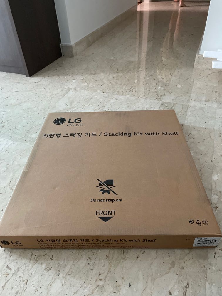 LG stacking kit with shelf, TV & Home Appliances, Washing Machines and ...