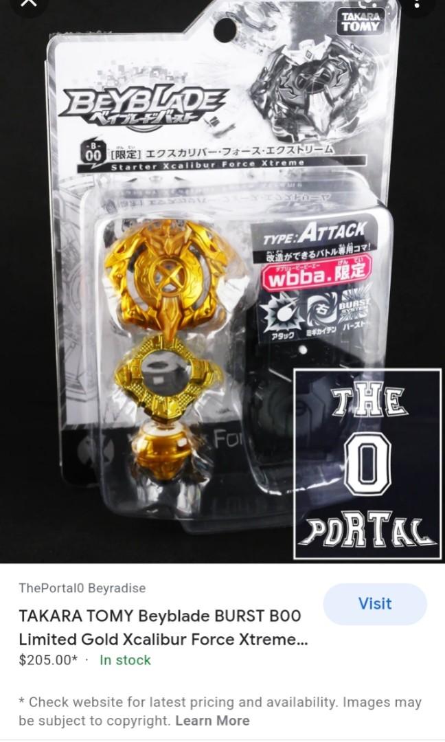 [LIMITED EDITION WBBA] Golden Xcalius Beyblade, Hobbies & Toys, Toys ...
