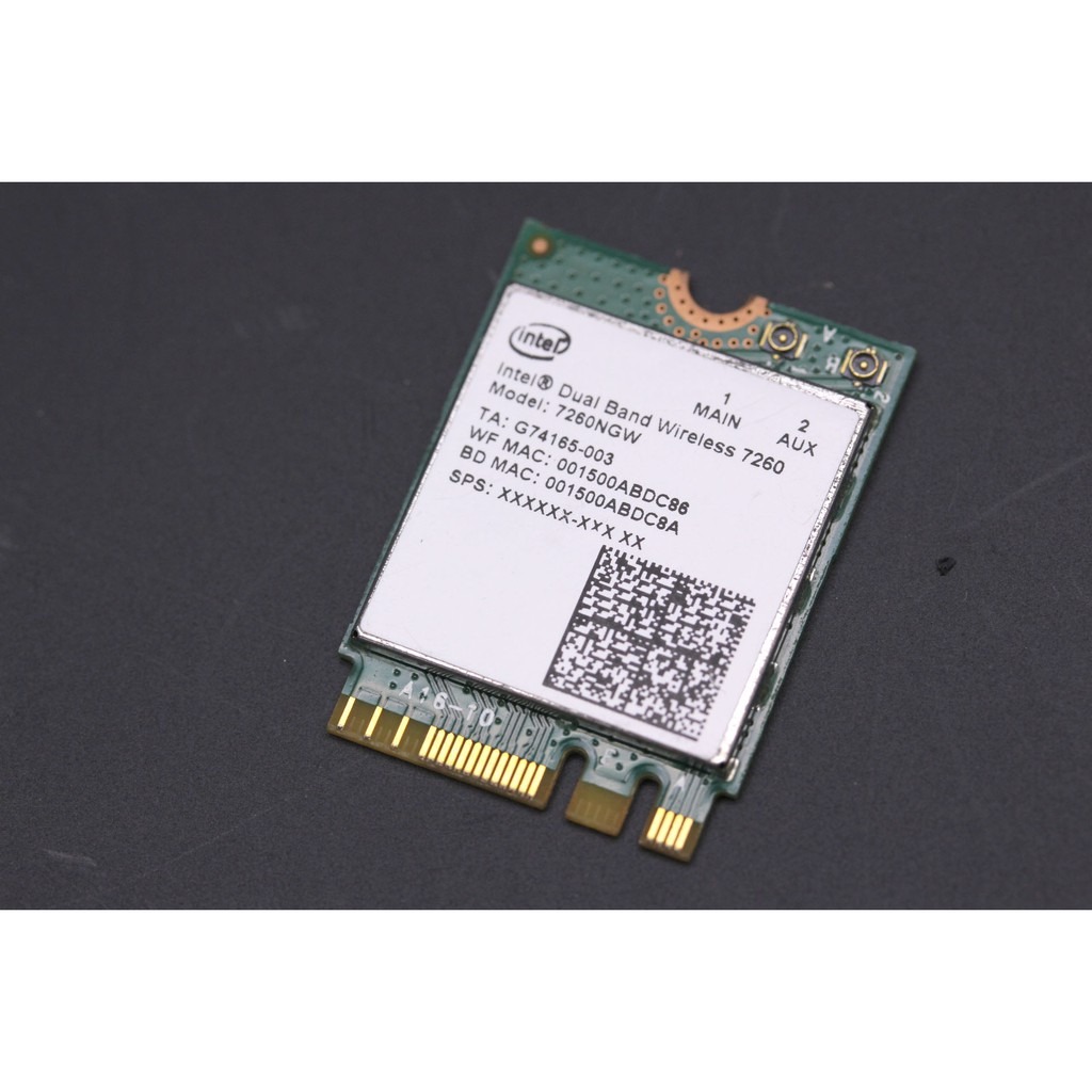 M.2無線網卡 Intel 雙頻 Wireless-AC 7260 802.11ac 867Mbps 5G, 電腦及科技產品, 電腦在旋轉拍賣