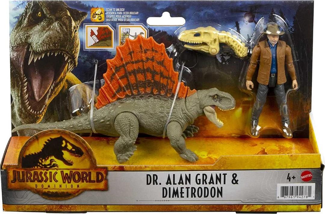 Mattel Jurassic World Dimetrodon & Dr Alan Grant, Hobbies & Toys, Toys ...