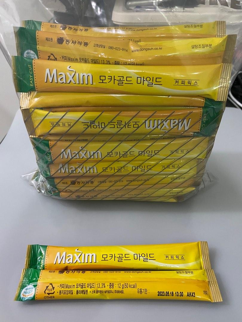 Maxim Korea instant coffee mix, mocha gold mild, white gold, 100 ...