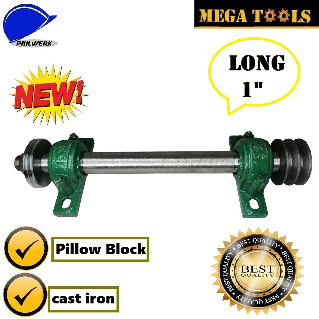 Mega Shafting with Pillow Block Long 435mm (SPB18), Commercial ...