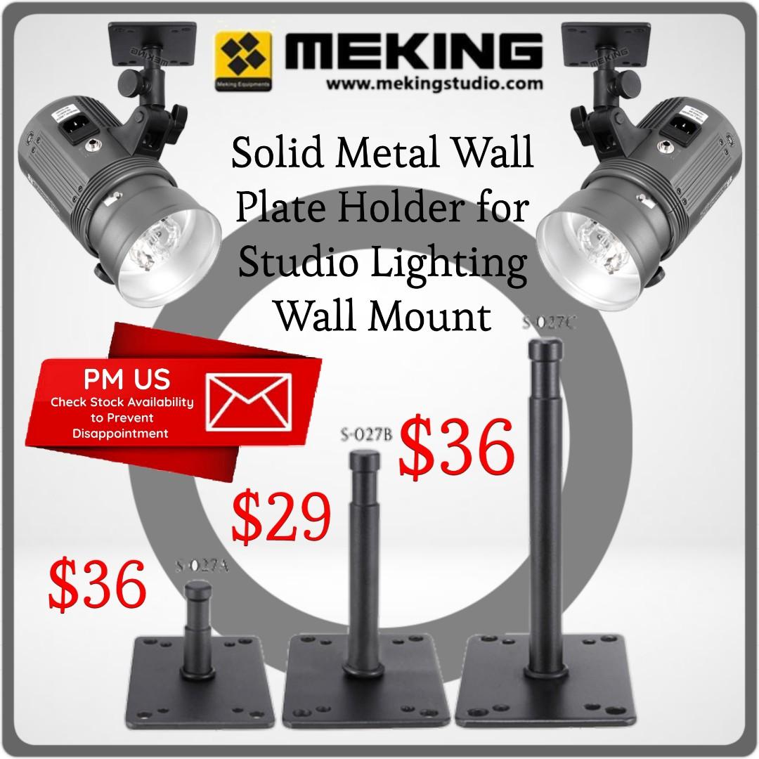 Meking Solid Wall Plate Holder For Studio Lighting Wall Holder ...