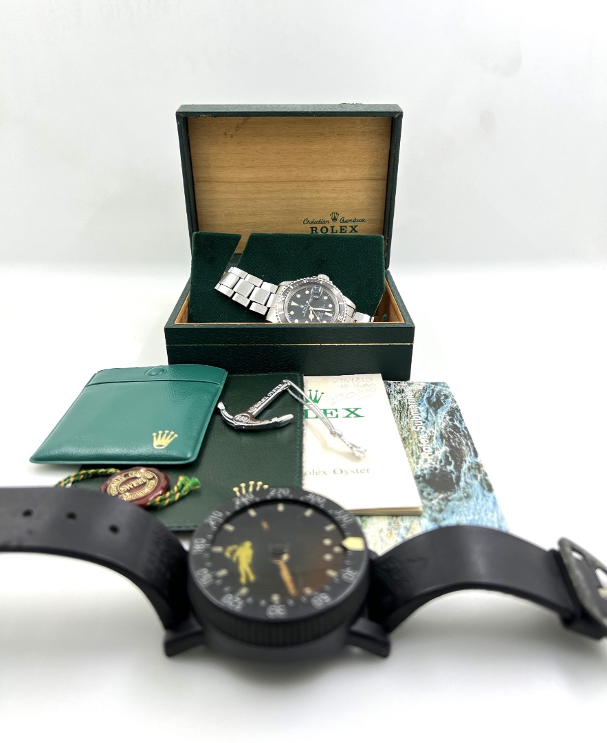 Military Rolex Submariner "Red" MK 4 Ref: 1680, Box and papers, Luxury ...